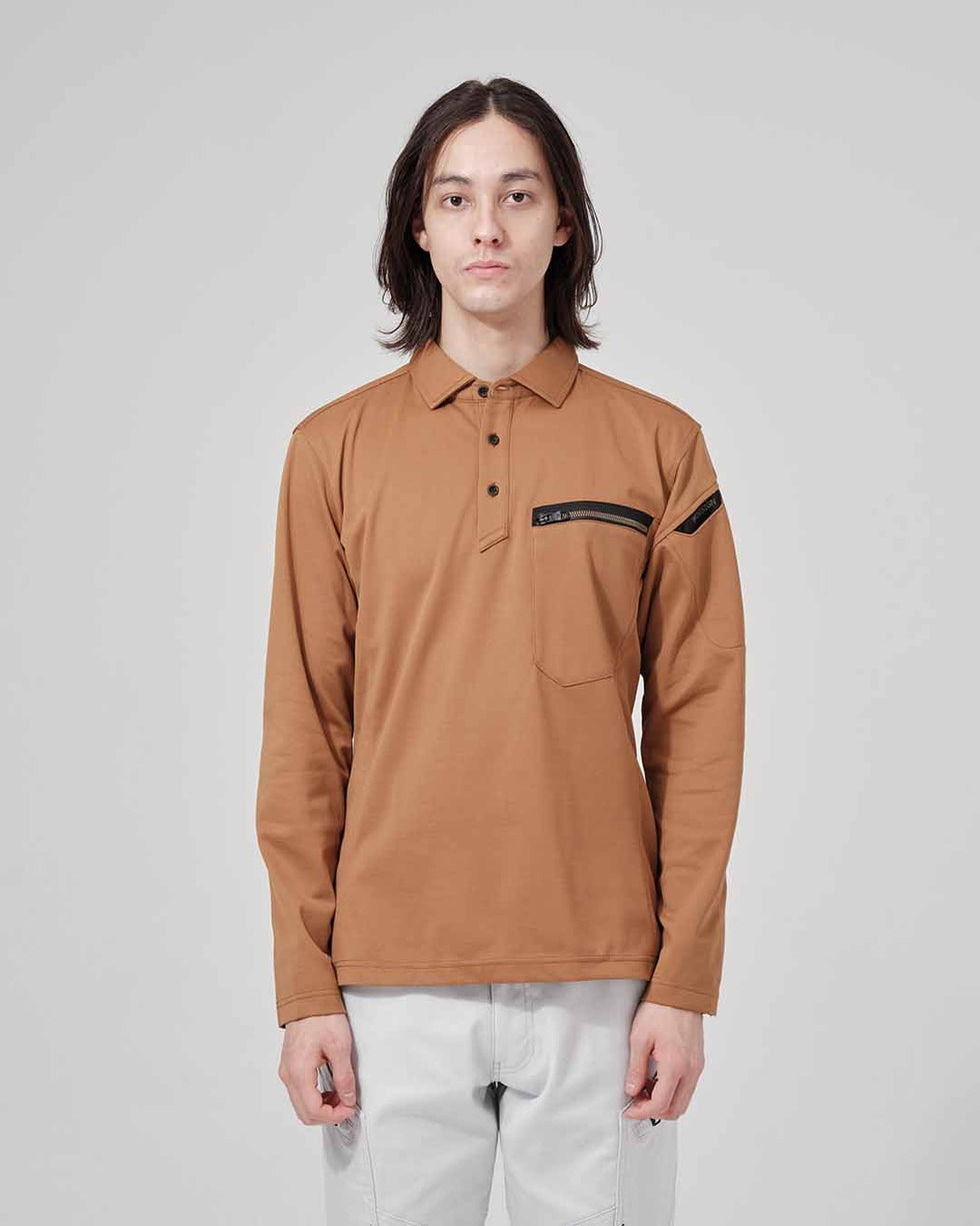 51305 T/Cワークニットロングポロシャツ – TS DESIGN