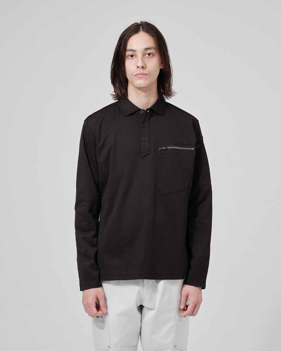 51305 T/Cワークニットロングポロシャツ – TS DESIGN