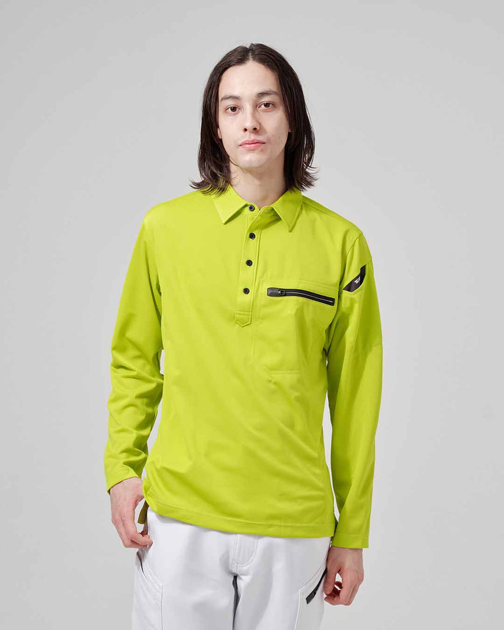 81305 ESワークニットロングポロシャツ – TS DESIGN